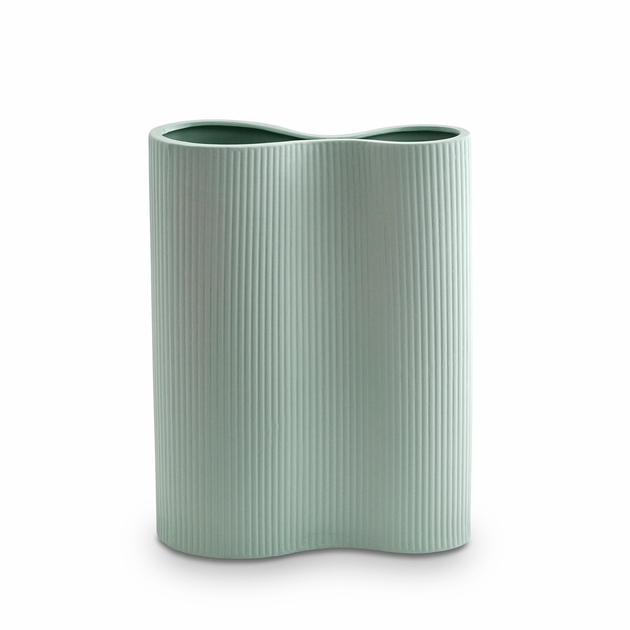 Ribbed Infinity Vase Blue (M) – Marmoset Found
